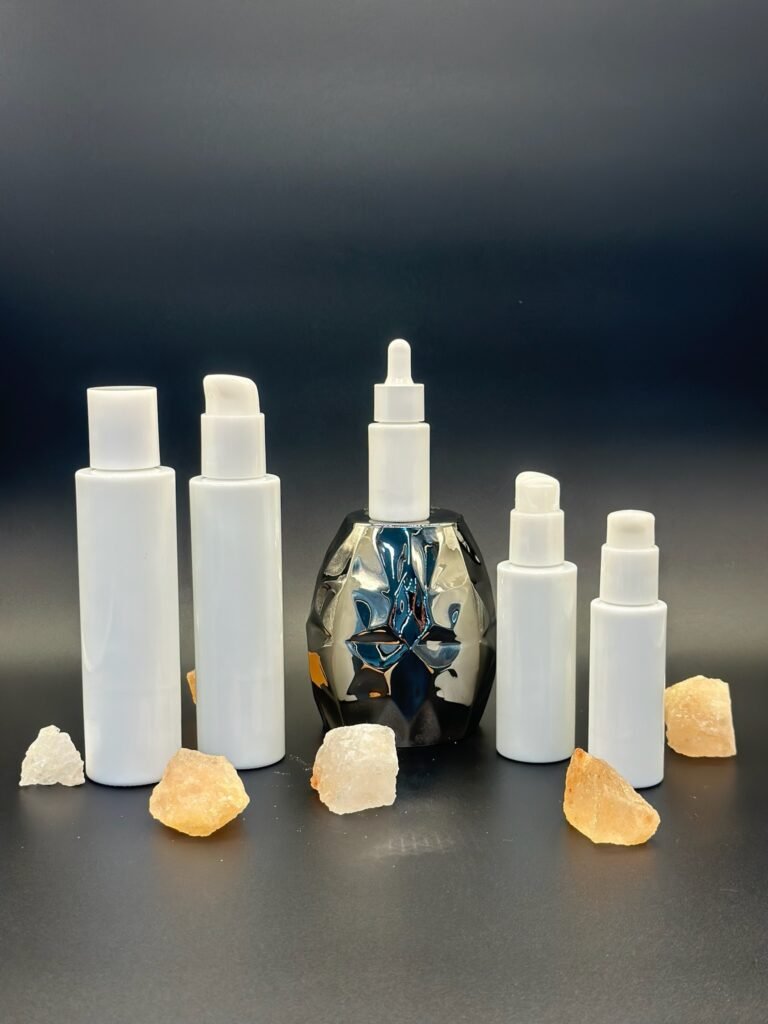 Cylinder Straight Opal Glass Bottle With Custom Closure | Greenpack