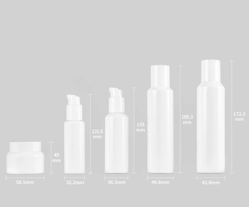 Tall Cylinder Opal Glass Bottle With Slope Shoulder | Greenpack